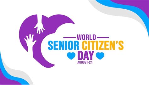 Premium Vector World Senior Citizens Day Background Template Holiday
