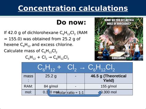 Stoichiometry Moles Cie Igcse Chemistry Lesson Powerpoints Teaching Resources