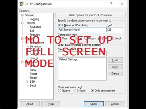How To Full Screen Your Putty Terminal Window U Liuskatali
