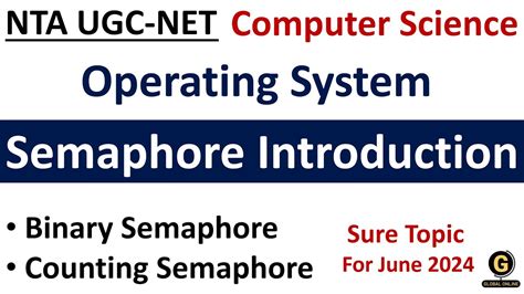 Semaphores In Operating System In Hindi Ugc Net Computer Science