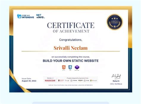 Srivalli Neelam On Linkedin Nxtwave Ccbpian