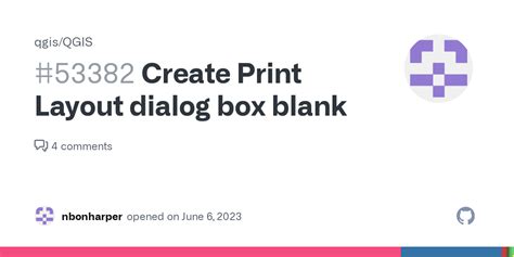 Create Print Layout Dialog Box Blank · Issue 53382 · Qgisqgis · Github