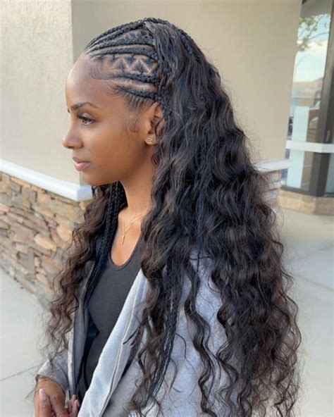 Fulani Braids 🥰 Feed In Braids Hairstyles Pretty Braided Hairstyles Protective Hairstyles Braids