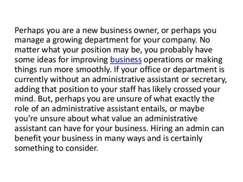 Hiring An Administrative Assistant For Your Business