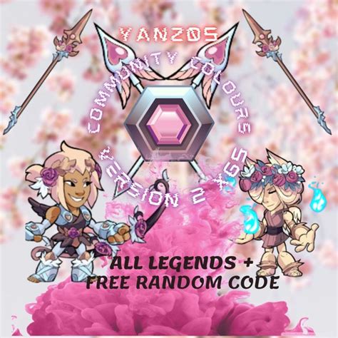 Brawlhalla Community Colors V2 65x Color Pack Unlocks Colors Etsy De