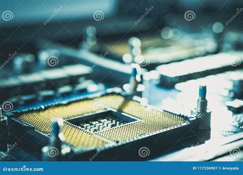 Hardware Electronic Circuit Board Technology Style Concept Semi Stock Image Image Of Hardware