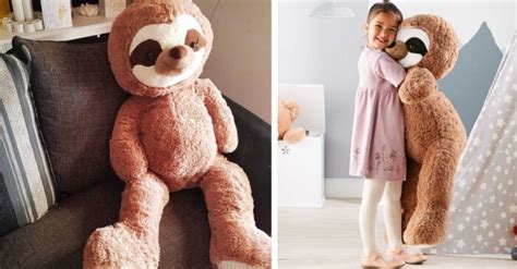 Aldi Is Selling A Giant Stuffed Sloth Toy And Itll Be Perfect For