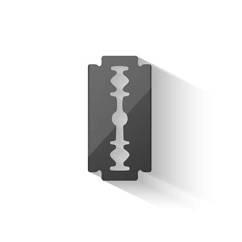 Premium Vector Razorblade Icon Silhouette On White Background Blades