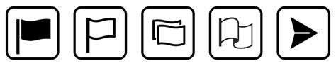 Signale Les Icônes De Linterface Utilisateur Style De Dessin Au Trait