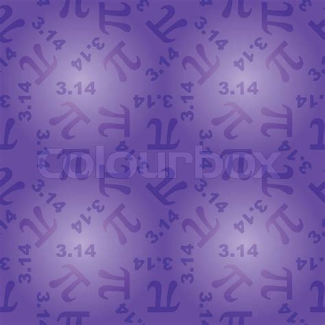 Seamless Pattern With Number Pi Stock Vector Colourbox