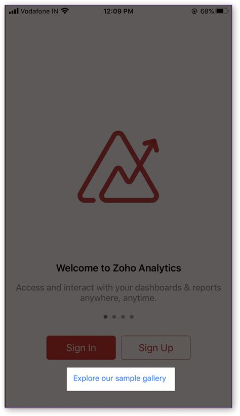 Zoho Analytics App For Iphone L Zoho Analytics Help