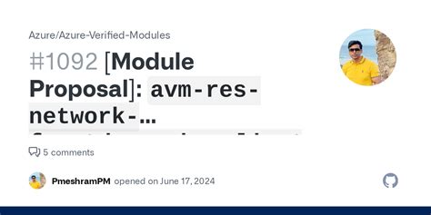 Module Proposal Avm Res Network