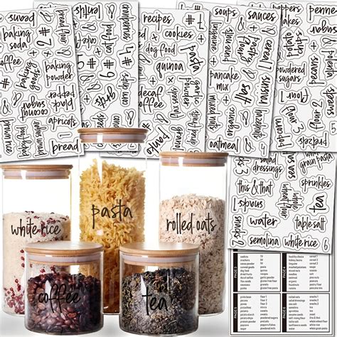 120 Pcs Kitchen Labels The Home Edit Labels Seasoning Labels For