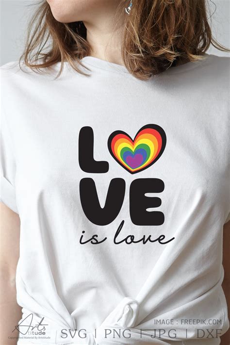 Love Is Love Svg Pride Month Svg Cut File Lgbtq Svg Png