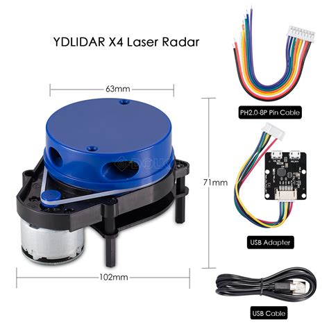 Ydlidar X4 Lidar Laser Radar Scanner Ranging Sensor Module 58 Off