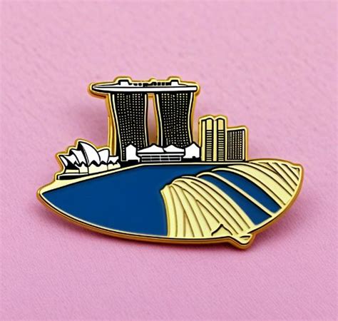 Singapore Marina Bay Sands Custom Enamel Pins