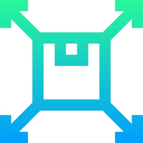 Expand Super Basic Straight Gradient Icon