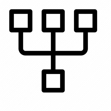 tree diagram graph sitemap map hierarchy flowchart icon