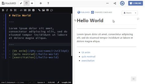 managing profile page hackmd
