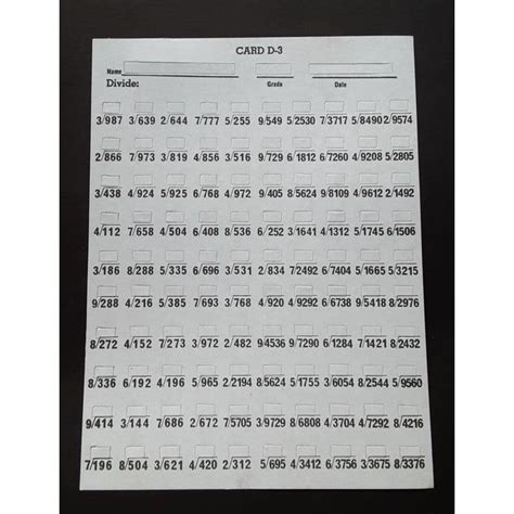 Window Card Math Operations Pack Level Addition Subtraction Multiplication Division