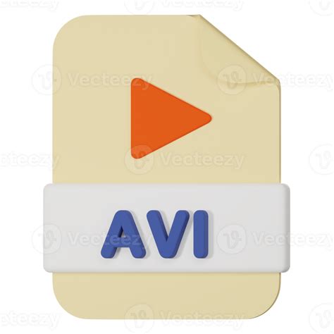 Avi Filename Extension 3d Icon 29887646 PNG