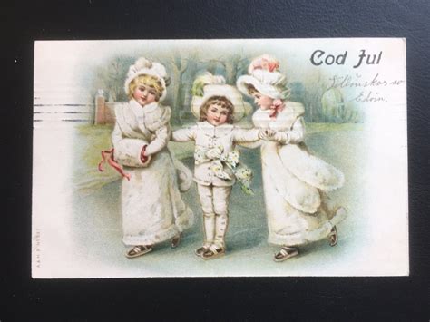Se Produkter Som Liknar Julkort Barn På Skridskor På Tradera