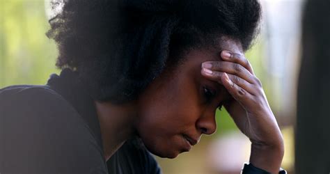 Frustrated Black Woman Shaking Head In Regret Stock Footage SBV