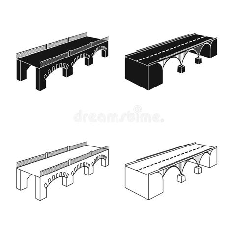 Vector Design Of Connection And Design Icon Collection Of Connection And Side Stock Vector