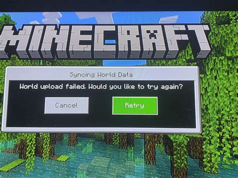 minecraft bedrock world upload failed what do i do r minecraft