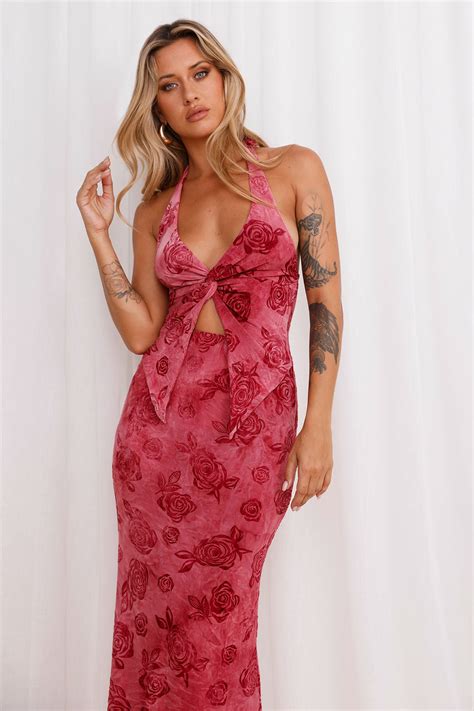 Tea Party Halter Top Pink Hello Molly