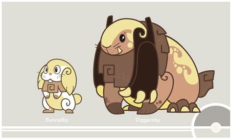 Pokemon Redesign 659 660 Bunnelby Diggersby Play Pokemon Cool
