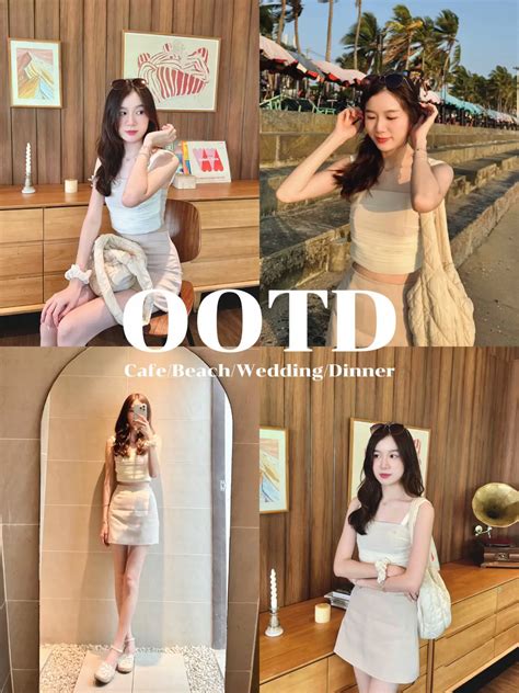 Ootd คาเฟ่ ทะเล งานแต่ง ดินเนอร์ ง่ายๆ 💗 แกลเลอรีที่โพสต์โดย