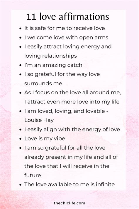 150 Love Affirmations To Help You Manifest And Attract True Love