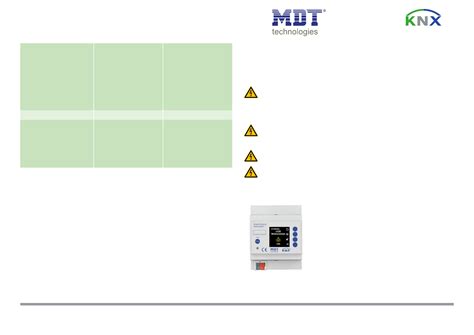 Bruksanvisning MDT SCN RTC Sider