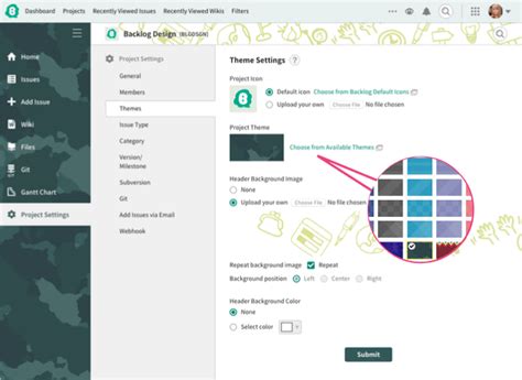 Theme Settings Administrators Guide Backlog Enterprise Help Guide