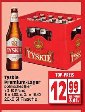 Tyskie Premium-lager Angebot bei EDEKA - 1Prospekte.de