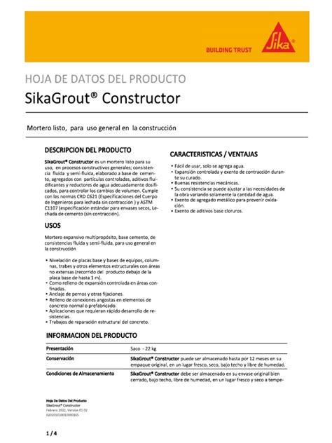Grout Sika Pdf