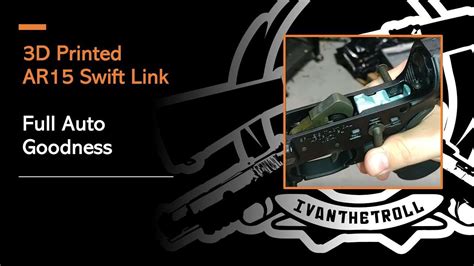 Full Auto AR15 With 3D Printed Swift Link Playeur