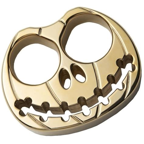 Full Brass Pumpkin Face Two Finger Brass Knuckles Cakra Edc Gadgets