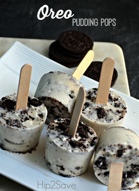Oreo Cookie Pudding Pops Desserts Pudding Pop Homemade Oreo Cookies