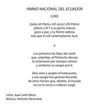 Himno Nacional Del Ecuador