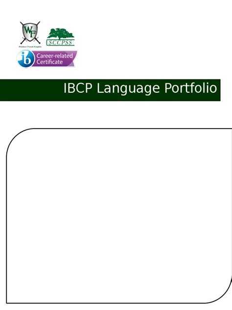 Language Portfolio Ibcp Guidelines Pdf Language Development Speech