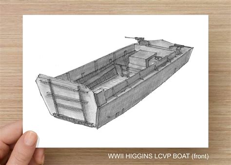 Wwii Higgins Lcvp Boat World War Ii D Day Landing Craft Normandy