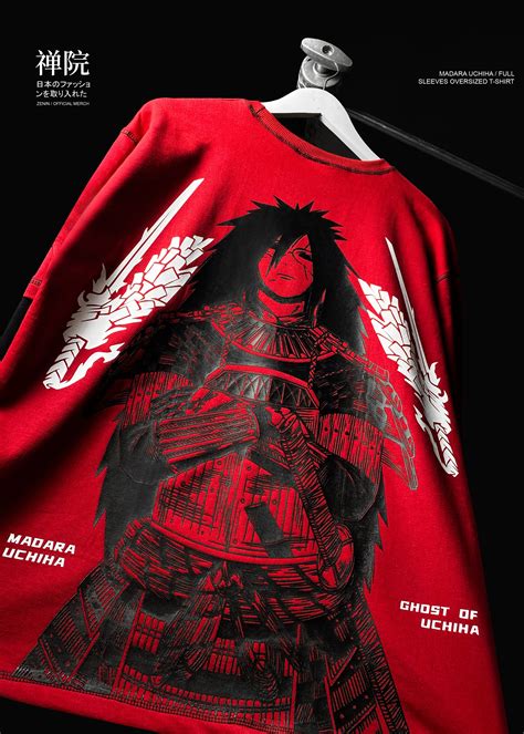 Madara Uchiha 01 Oversized Full Sleeve T Shirt Zenin