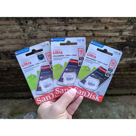Jual Sandisk Ultra 16GB MicroSD Card Garansi Resmi Shopee Indonesia