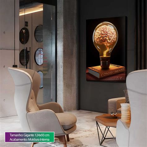 Quadro Mente Brilhante Quadros para Escritório e Empresários