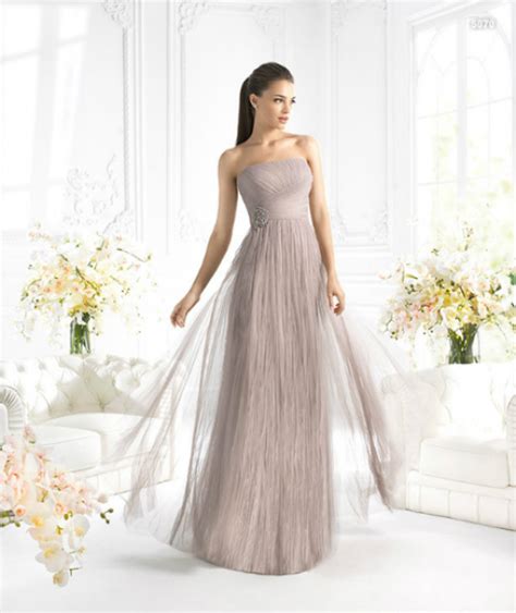 Vestido Strapless En Color Nude Para Damas De Boda Dresses 2013 Formal