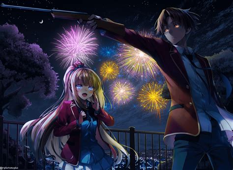 Kei Karuizawa And Kiyotaka Ayanokoji School Festival Night Mode R