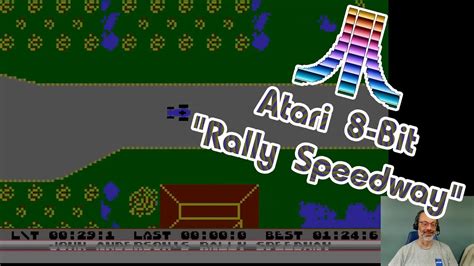 Atari 8 Bit Game Play Rally Speedway Youtube