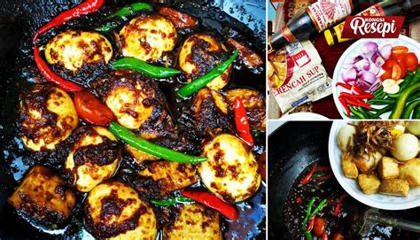 Resepi Telur Dan Tauhu Masak Kicap Cili Hijau Memang Terangkat